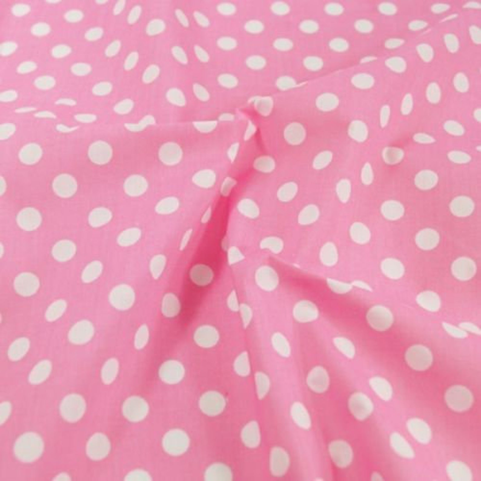 Polycotton Fabric 10mm Polka Dots Spots Spotty Circles Dot - Etsy UK