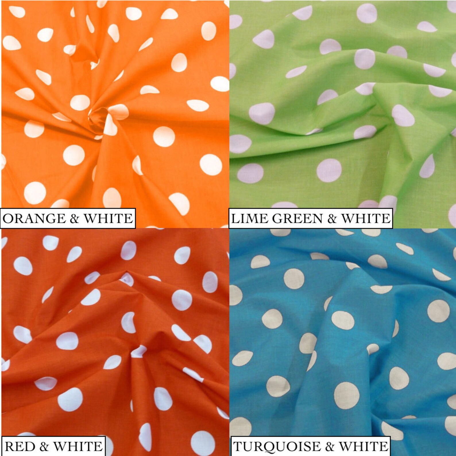 Polycotton Fabric 26mm Polka Dots Spots Spotty Craft Dress - Etsy Italia