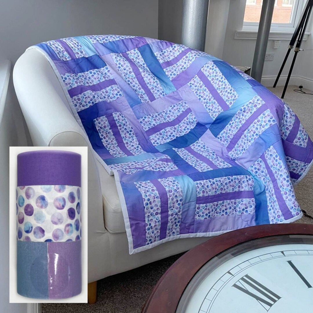 Nutex 100% Cotton Quilt Topper Kits Isabella Jelly Rolls Fabric 12m ...