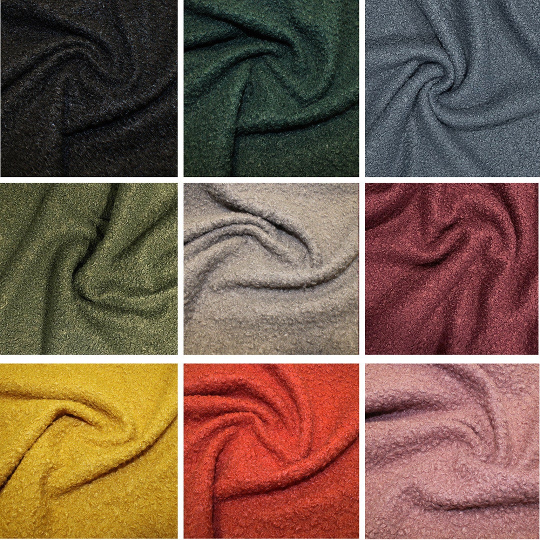 Plain Bouclé Fabric John Louden Suit, Coat Dressmaking Polyester - Etsy UK