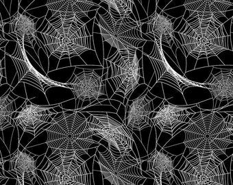100% Cotton Digital Fabric Red Spiderwebs Spider Web Halloween | Etsy UK