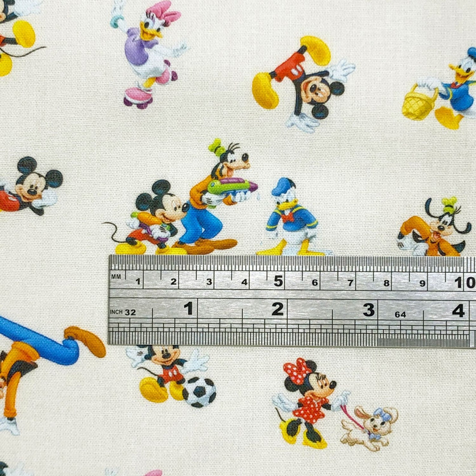 100% Cotton Digital Fabric Disney Mickey Mouse Playout Minnie - Etsy