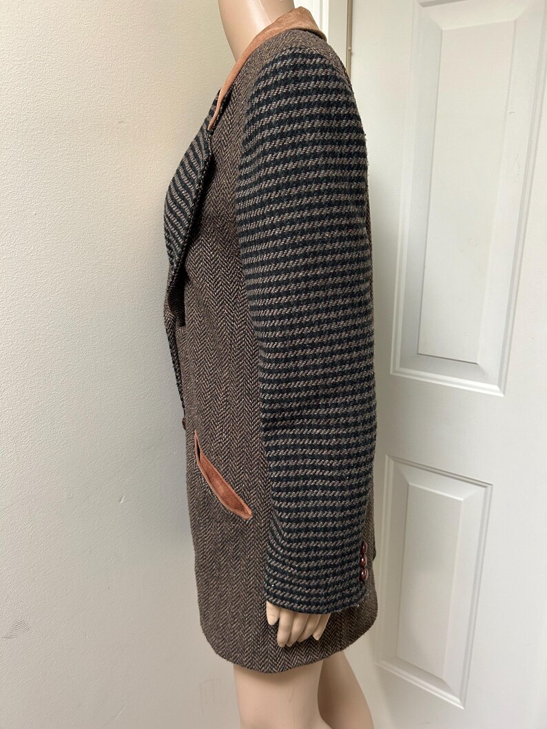 Vintage JL Colebrook Wool & Suede Patchwork Blazer Jacket Sz M - Etsy