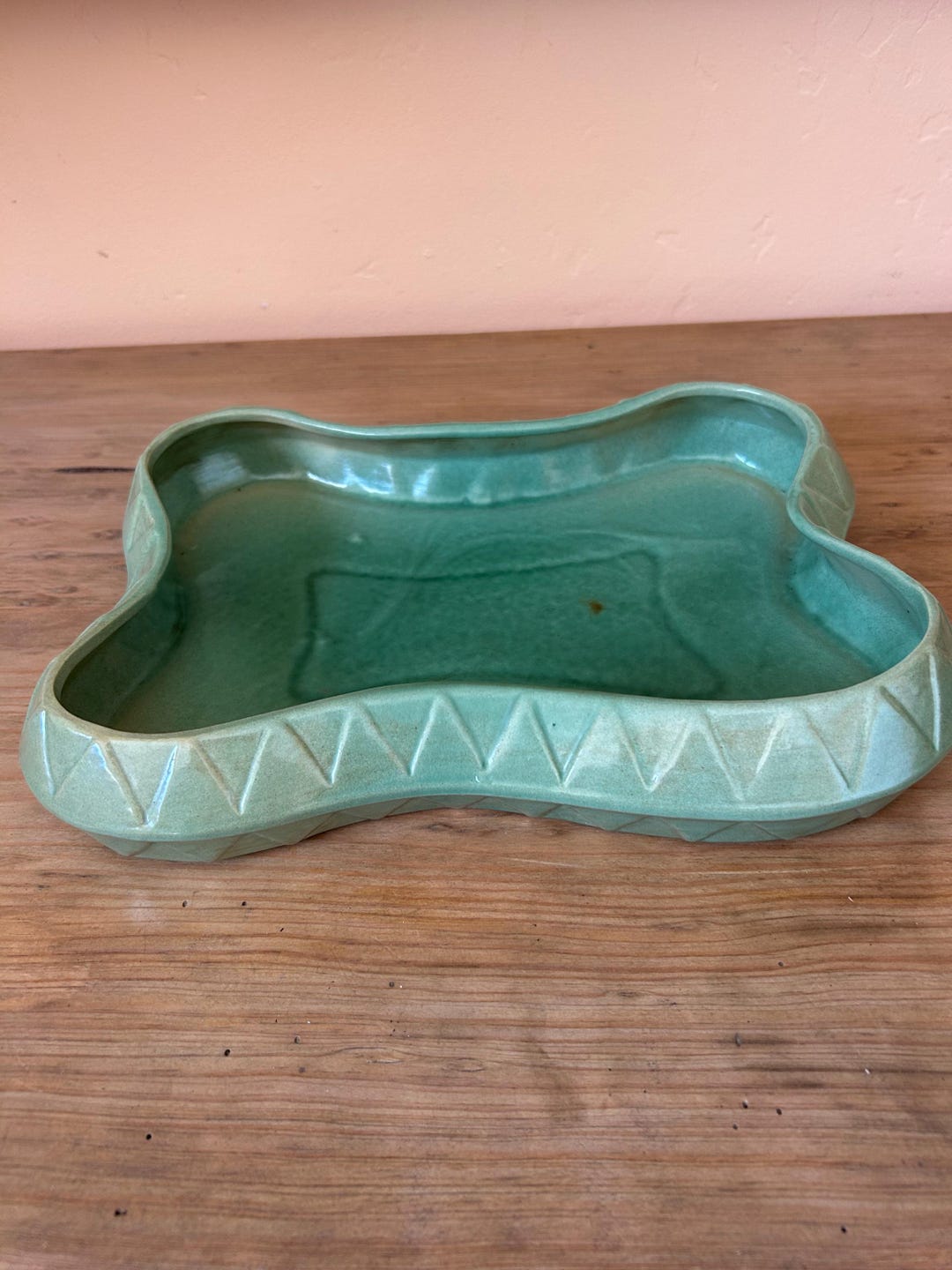 Red Wing USA 637 Green Ceramic Pond Planter Shallow Bowl 11.5" MCM - Etsy