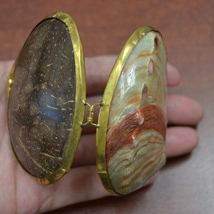 Red ABALONE Shell TRINKET Box Coin Purse - Etsy