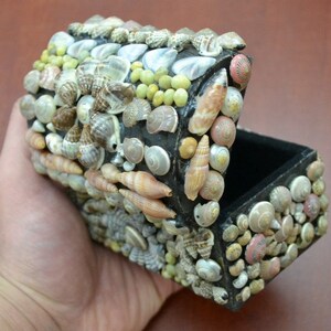 Vintage Handmade RIVER Sea SHELL Decoration TRINKET Box - Etsy