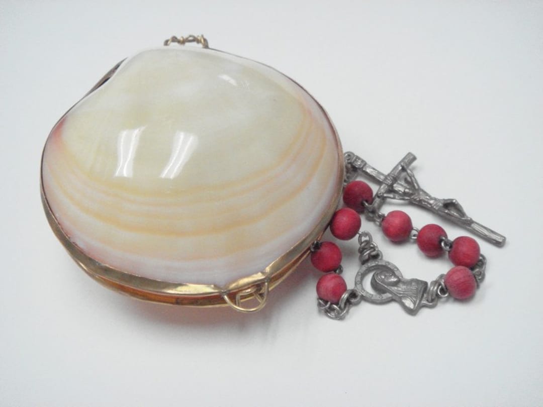 Pink MOTHER OF PEARL Shell Trinket Box - Etsy
