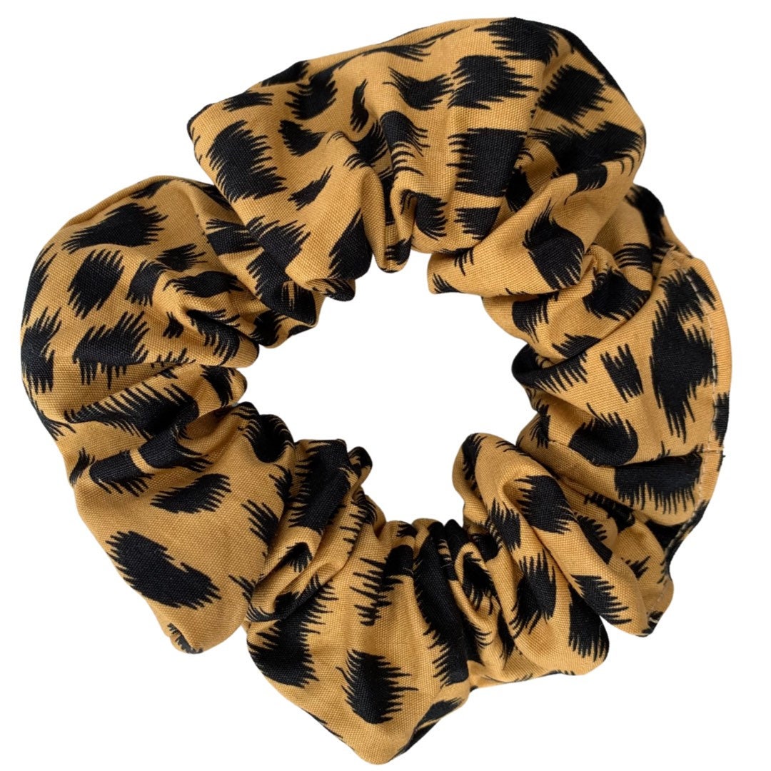 Leopard Print Hair Scrunchie - Etsy