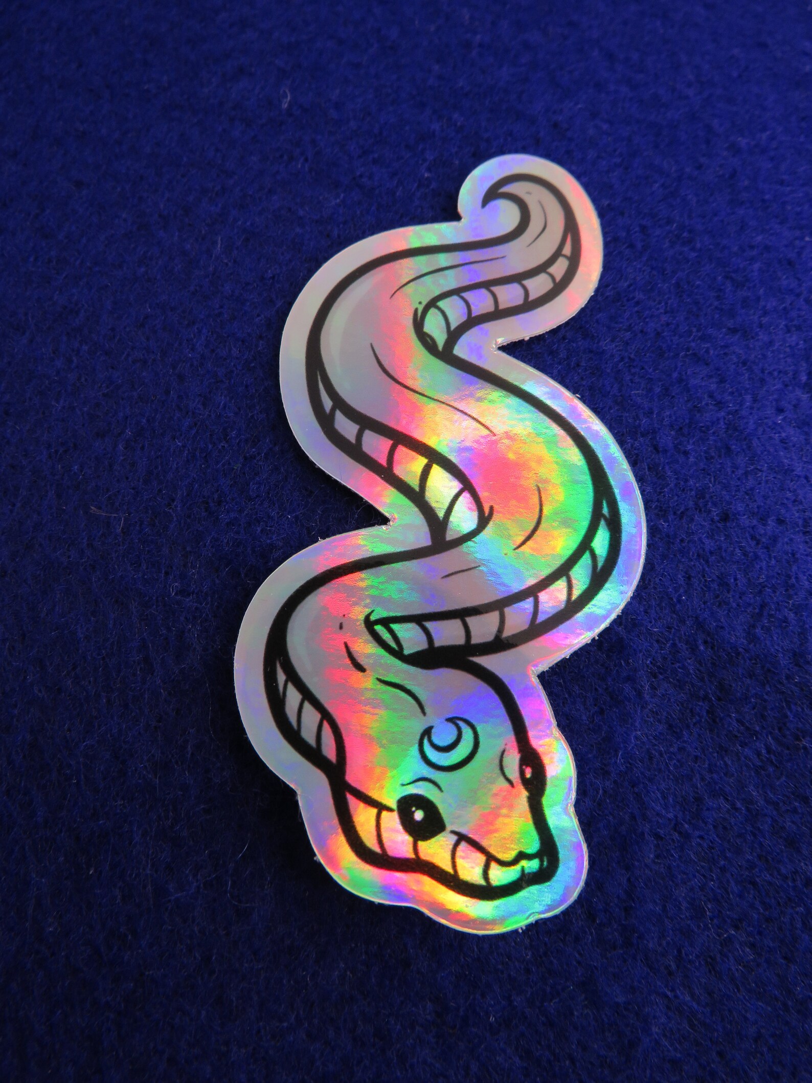 Holographic Celestial Snake Sticker | Etsy