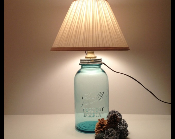 Ball Pefect Mason Lamp, Mason Jar Lamp, Mason Jar Light, Table Lamp ...