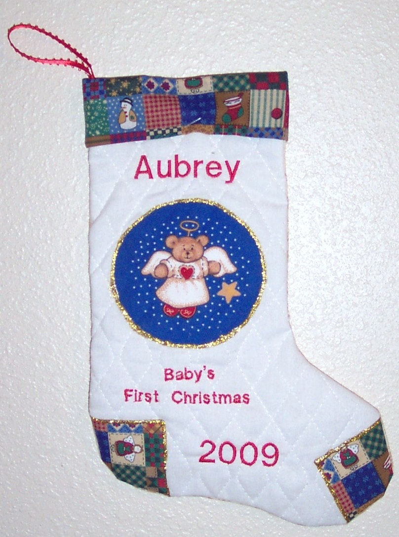 Baby's First Christmas Stocking - Etsy