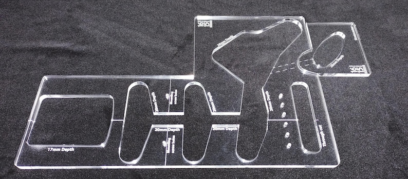 Acrylic Stratocaster Routing Template - 1615 Designs - Etsy