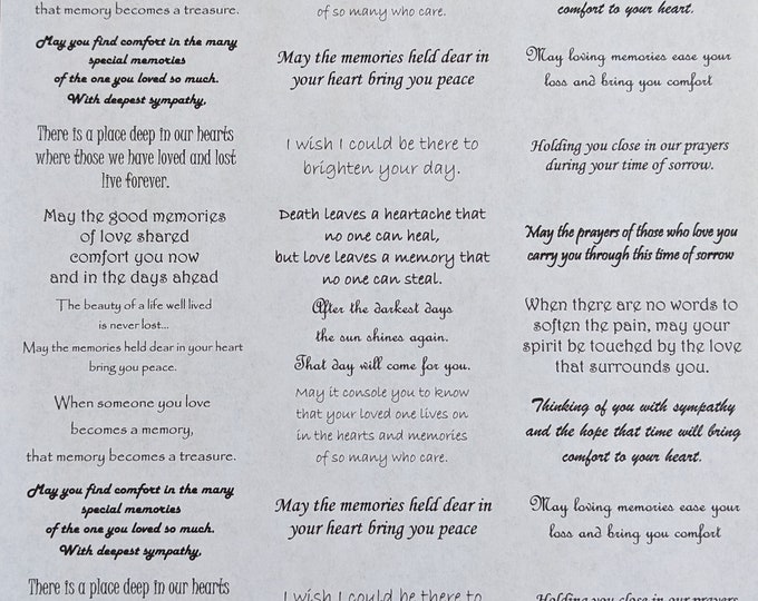 Print Your Own Get Well Card Sentiments - Etsy