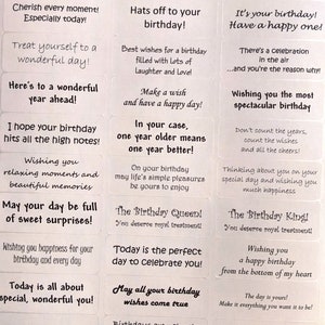 Print Your Own Birthday Card Sentiments - Etsy