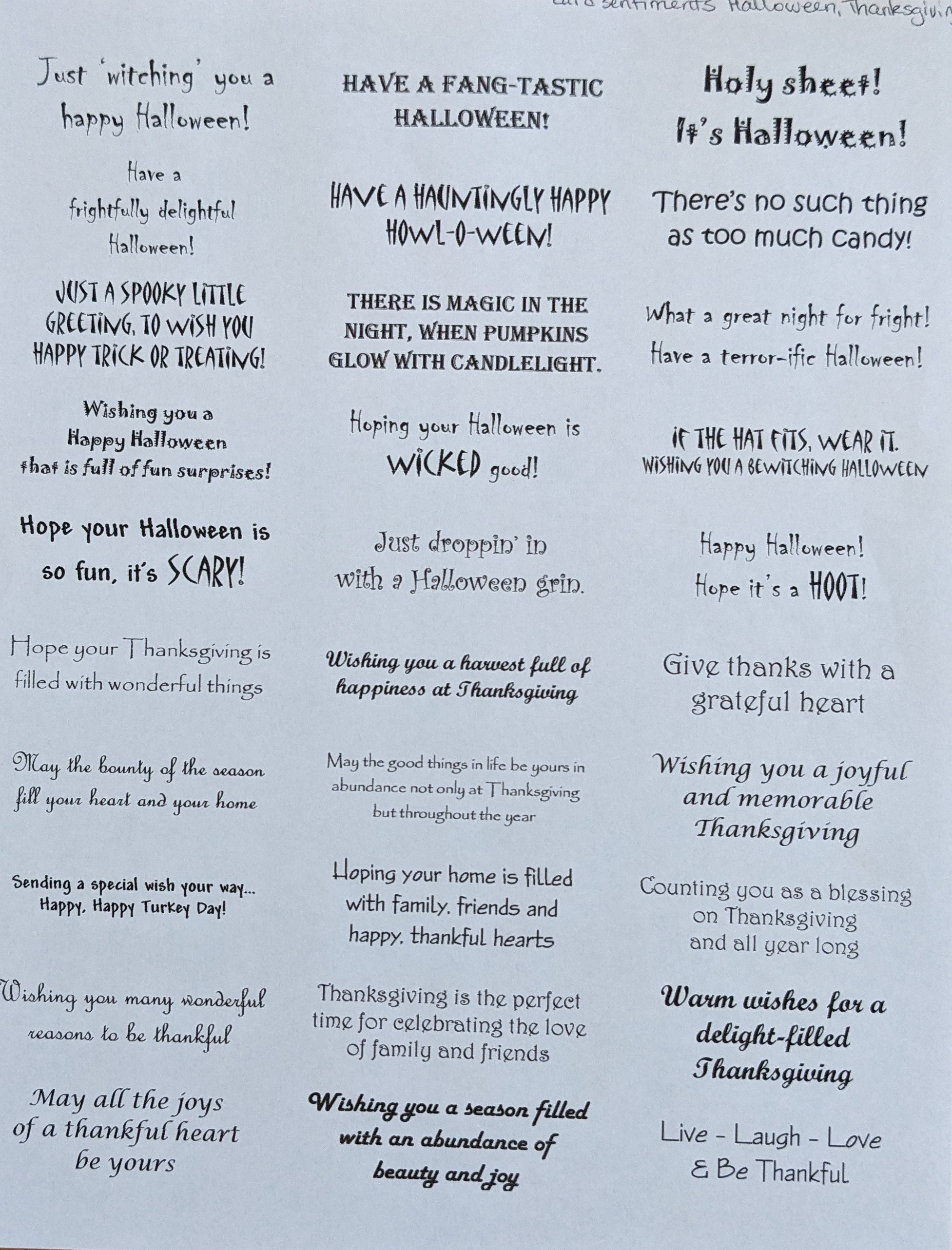 Print Your Own Holiday Card Sentiments - Etsy
