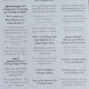Print Your Own Christmas Sentiments - Etsy