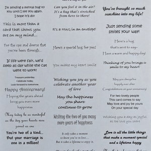 Print Your Own Variety Card Sentiments - Etsy