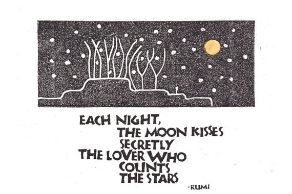 Card E001 Count the Stars Rumi | Etsy