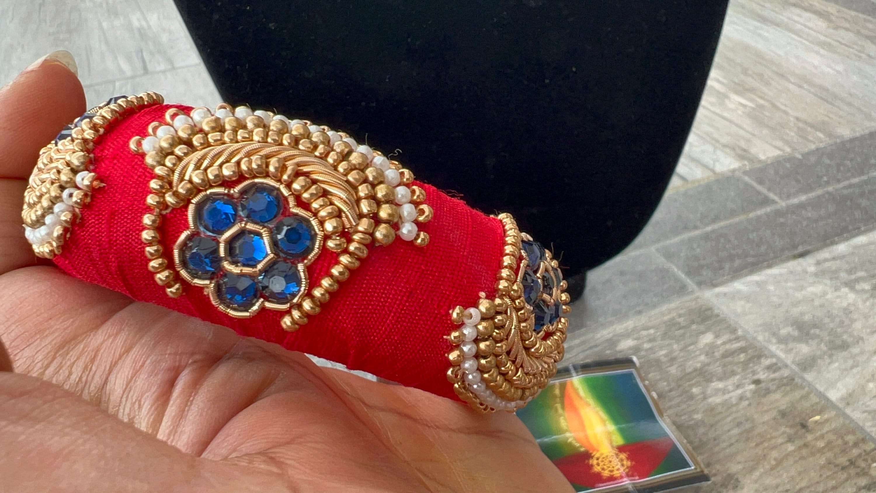 Handmade Maggam Work Bangle , Gift for Her, 2.6 Inches Size Bangle , No ...