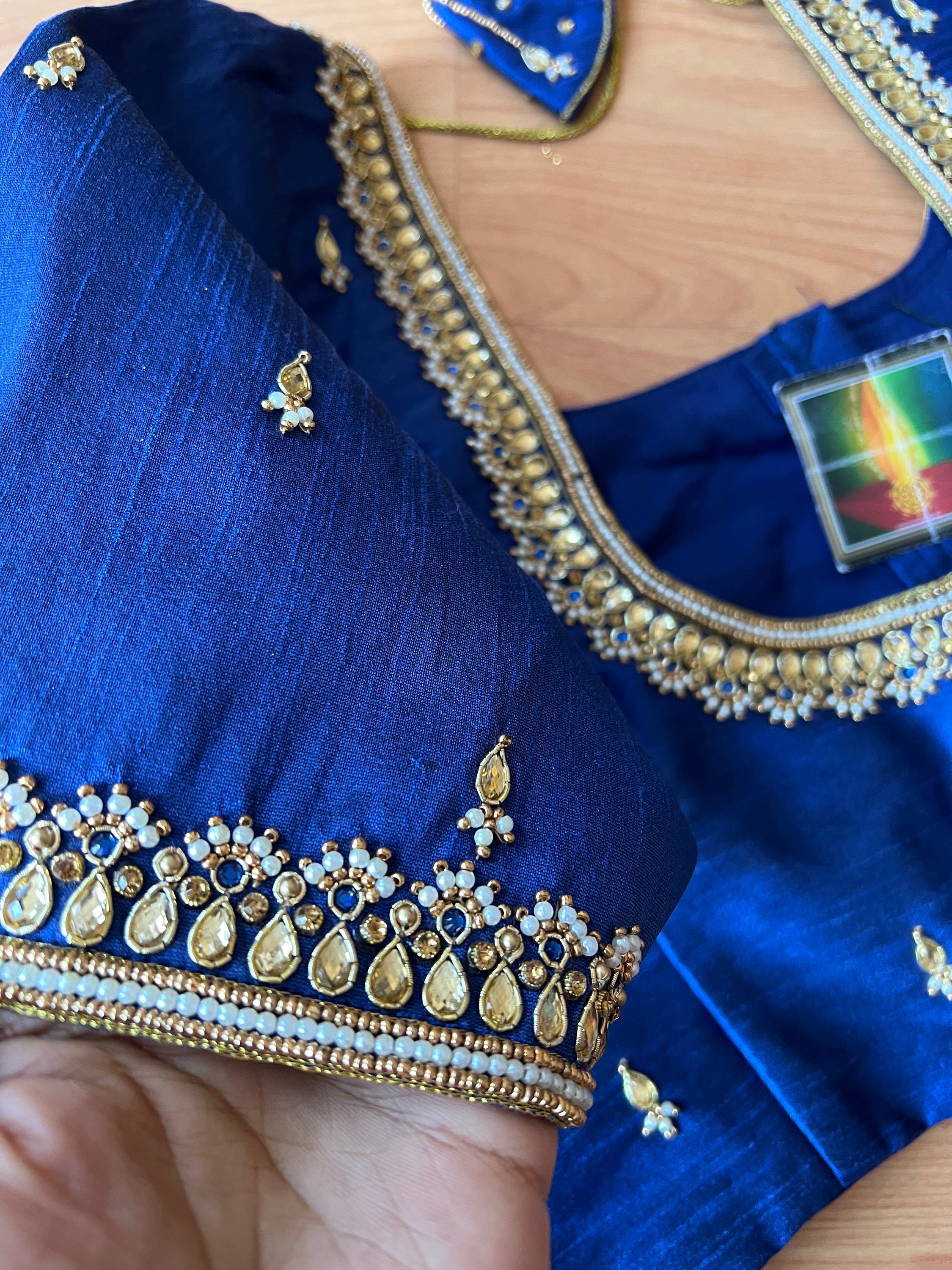 Designer Hand Embroidered, Maggam Work Blouse, Size Can Be Adjusted to ...
