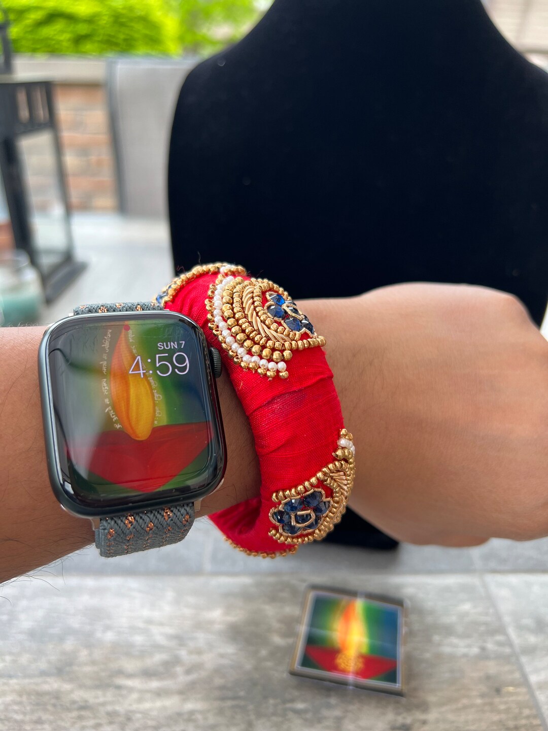 Handmade Maggam Work Bangle , Gift for Her, 2.6 Inches Size Bangle , No ...