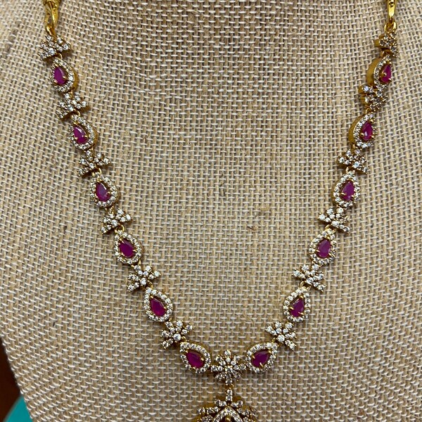 Indian Ruby Necklace - Etsy