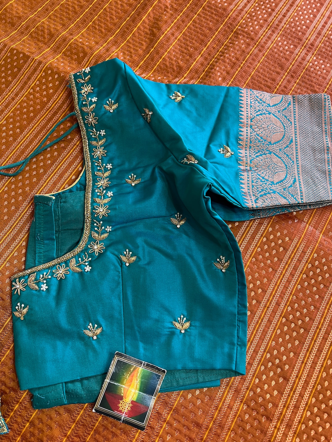 Pure Kanchi Pattu Powerloom Silk Saree Copper Zari,maggam Work Blouse ...