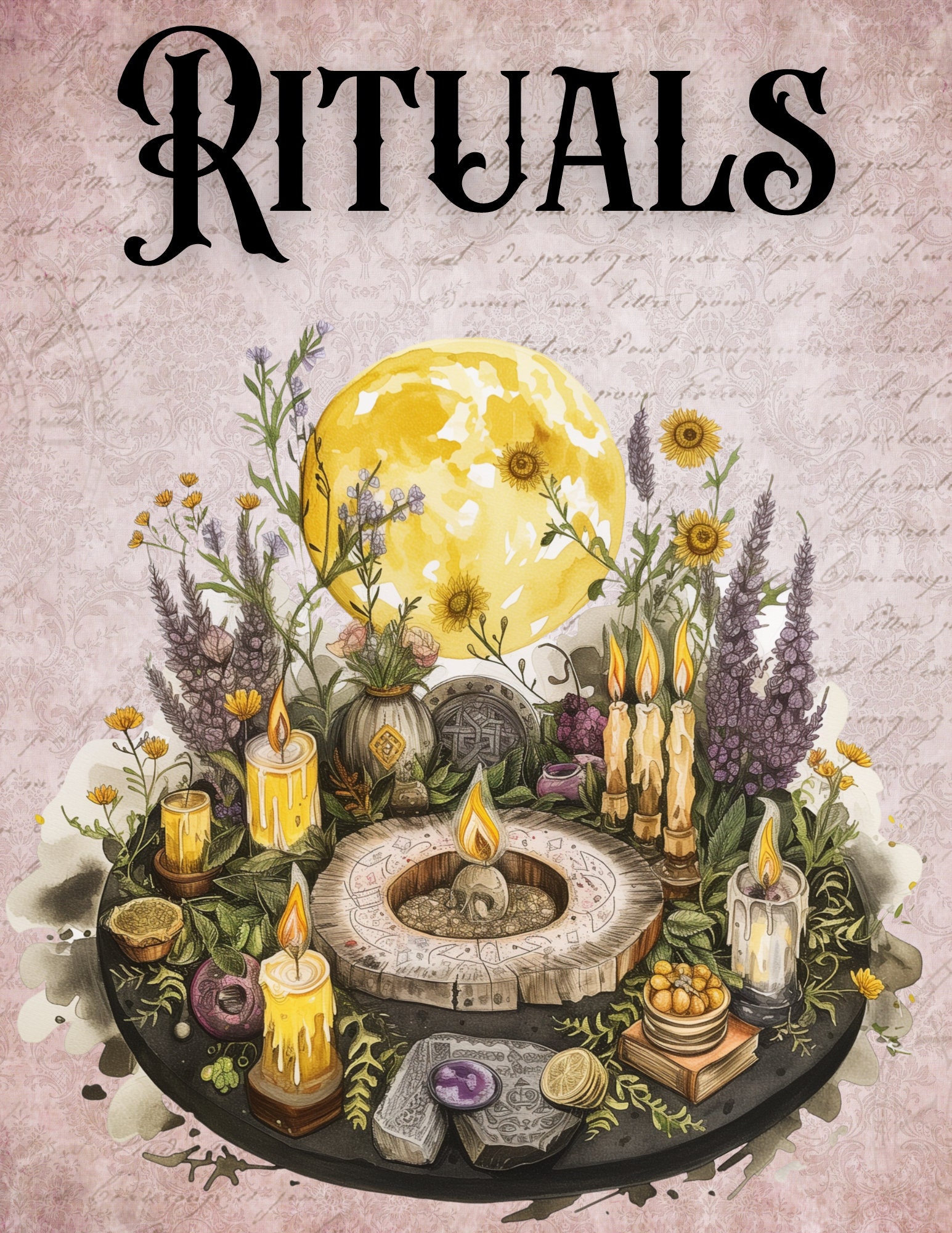 Printable Book of Shadows Pages: Witchcraft Grimoire (digital Download ...
