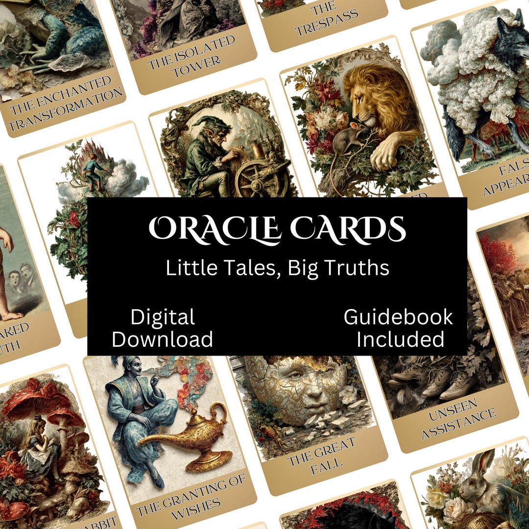 Fairy Tale Oracle Deck: Little Tales, Big Truths (digital Download) - Etsy