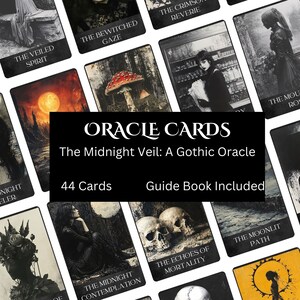 The Midnight Veil: A Gothic Oracle | 44-card Deck & Guidebook ...