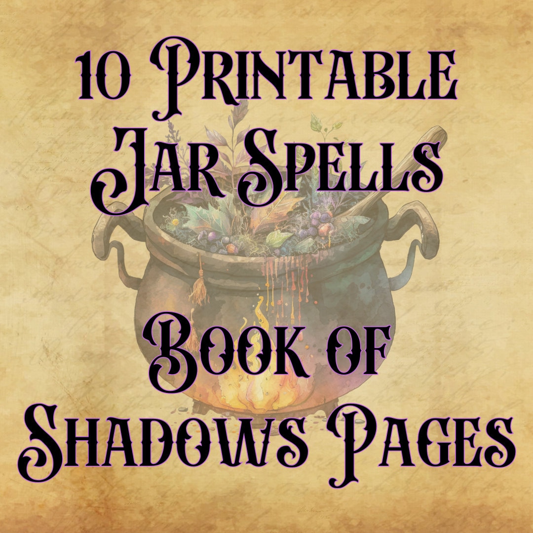 10 Printable Jar Spells - Etsy