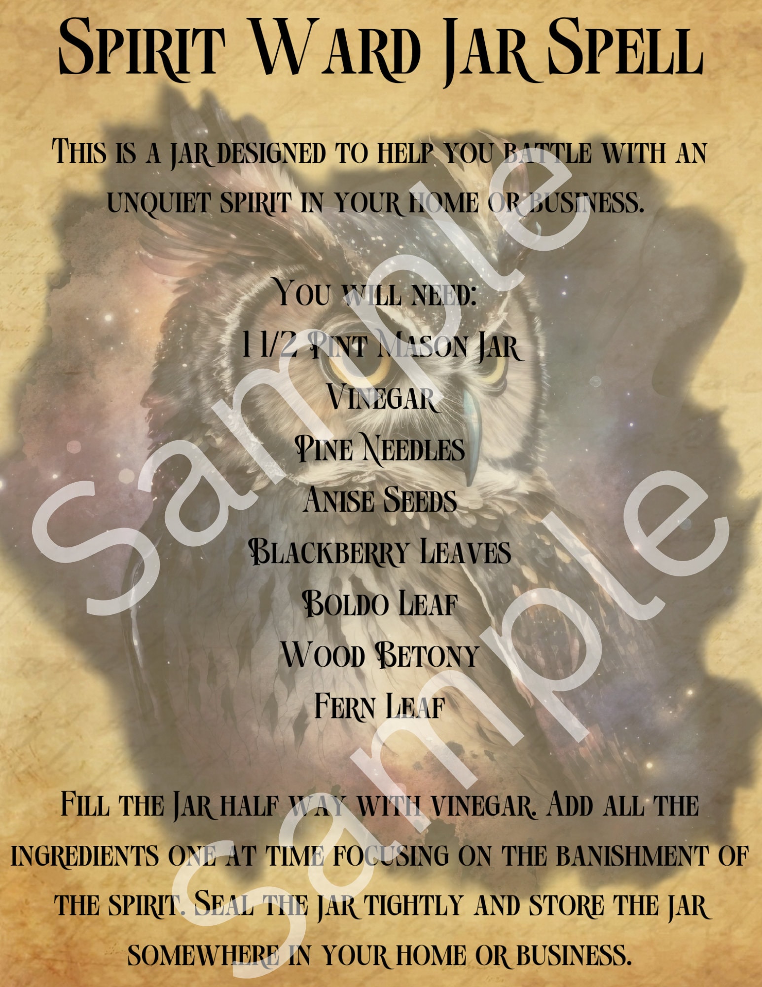 10 Printable Jar Spells - Etsy