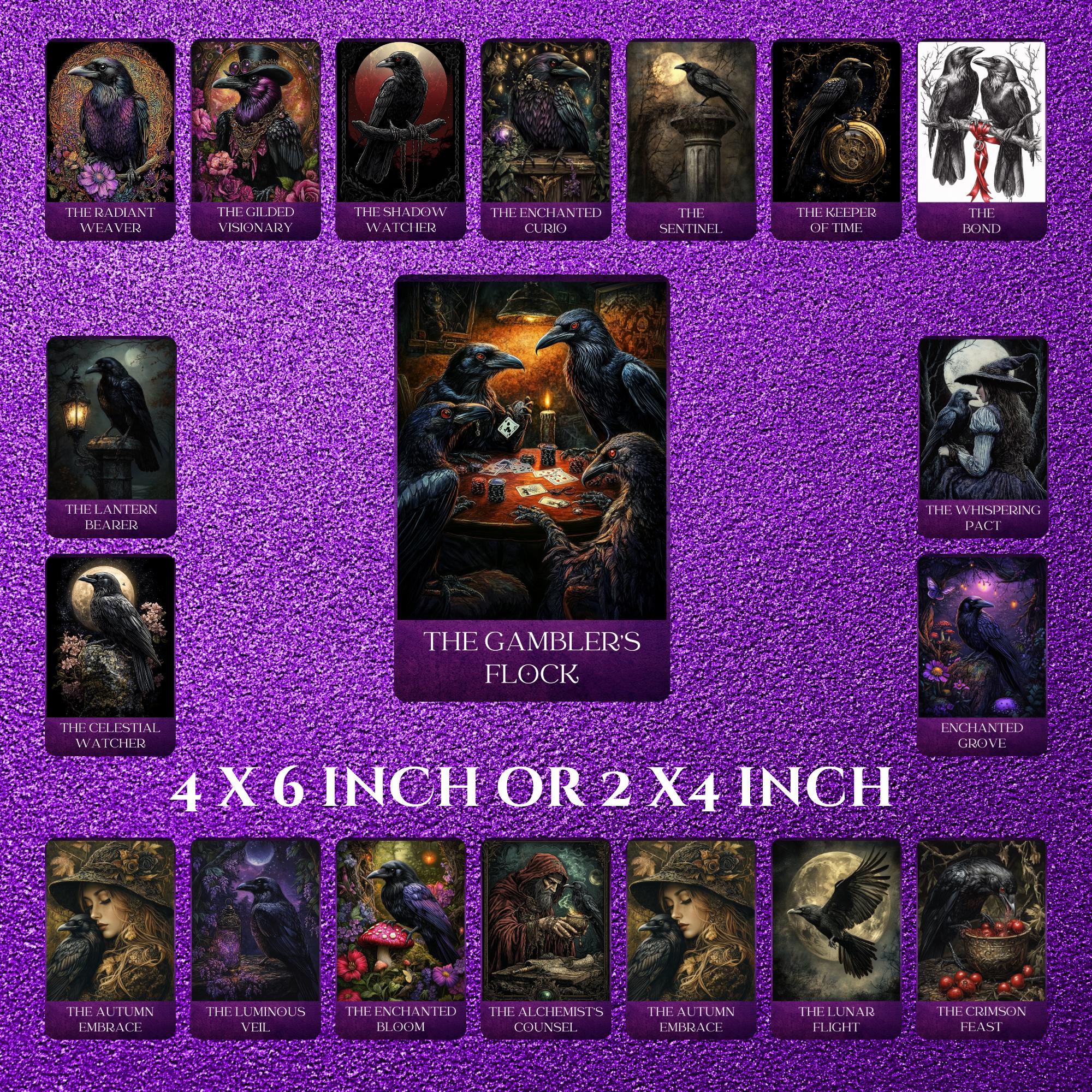 Wings of Wisdom: A Raven Oracle Deck - 44 Digital Download Cards With ...