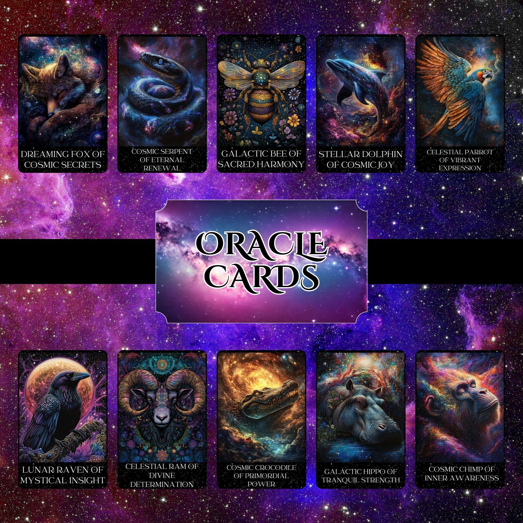 Ethereal Wilds: the Cosmic Animal Oracle Deck – Digital Download - Etsy