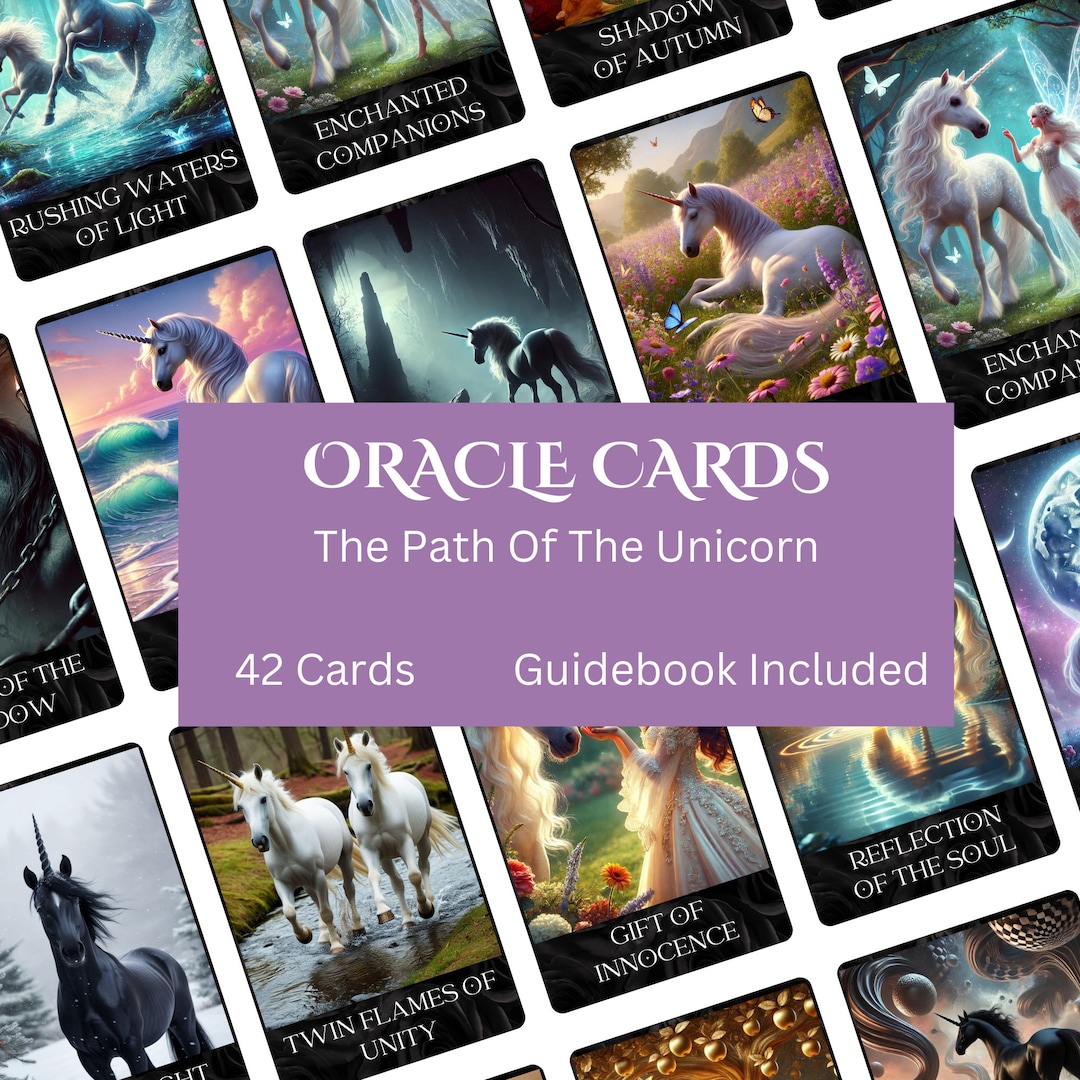 The Unicorn’s Path Oracle Cards – 42-card Digital Download With ...