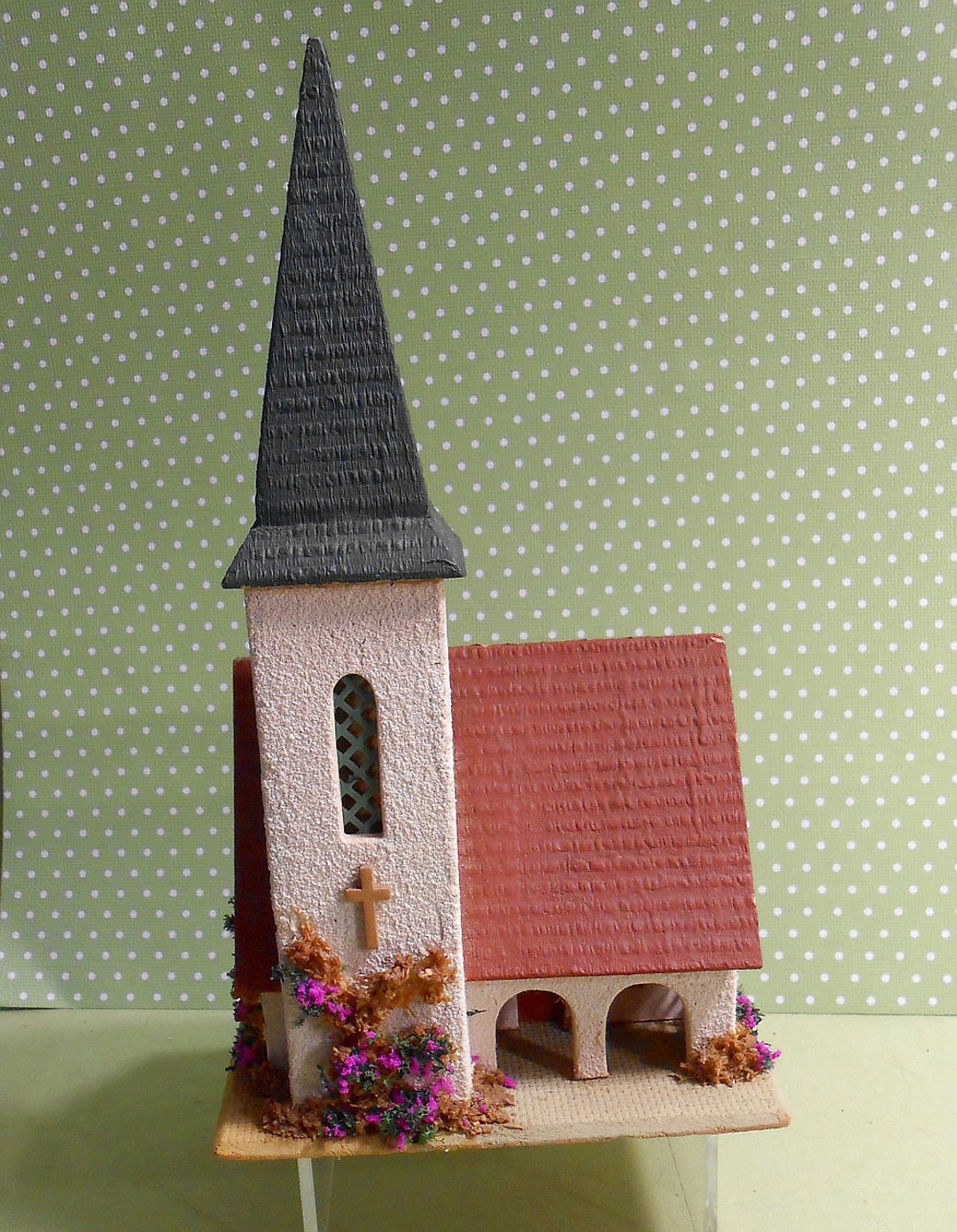 Vintage Putz HO Germany Village CHURCH Wood Faller Stucco - Etsy