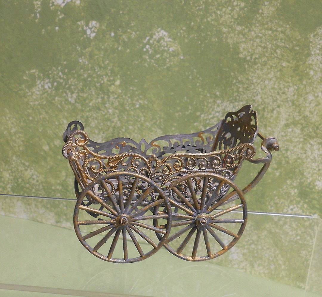 Victorian Germany Soft Filigree Metal Baby Carriage - Etsy