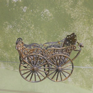 Victorian Germany Soft Filigree Metal Baby Carriage - Etsy