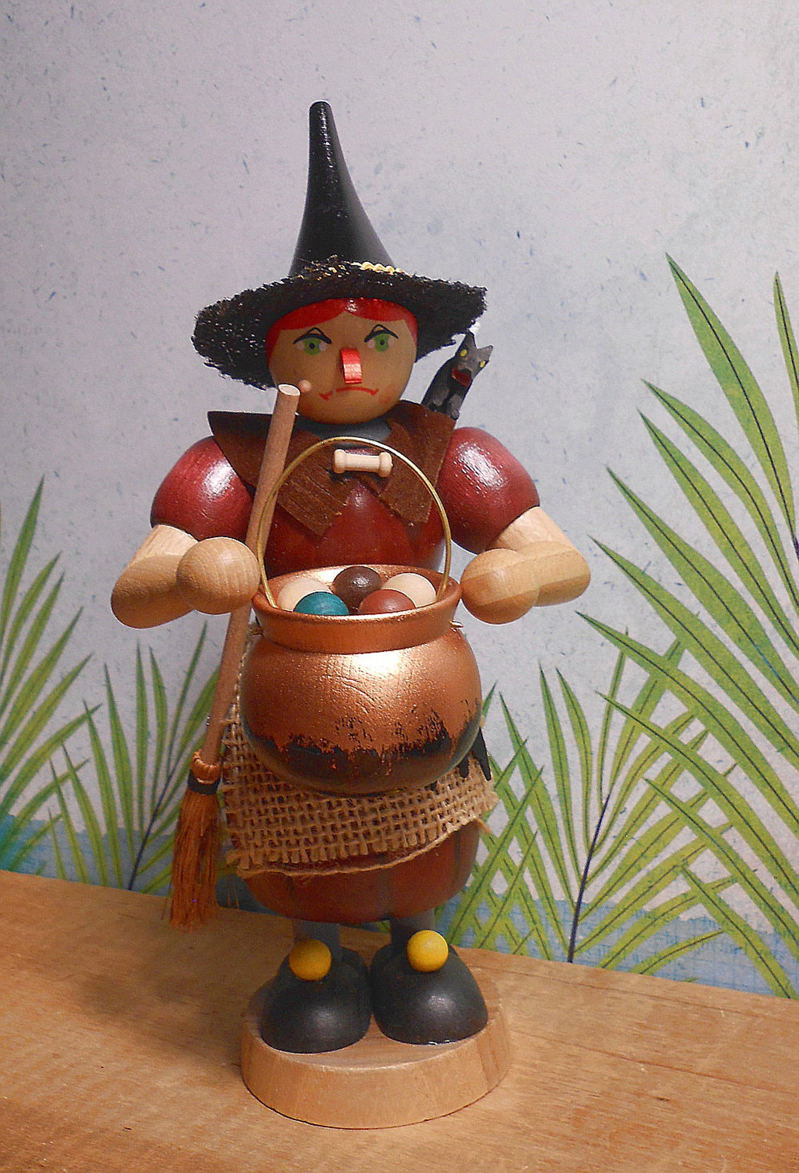 German Smoker Witch for Halloween, Christmas or Walpurgisnacht!