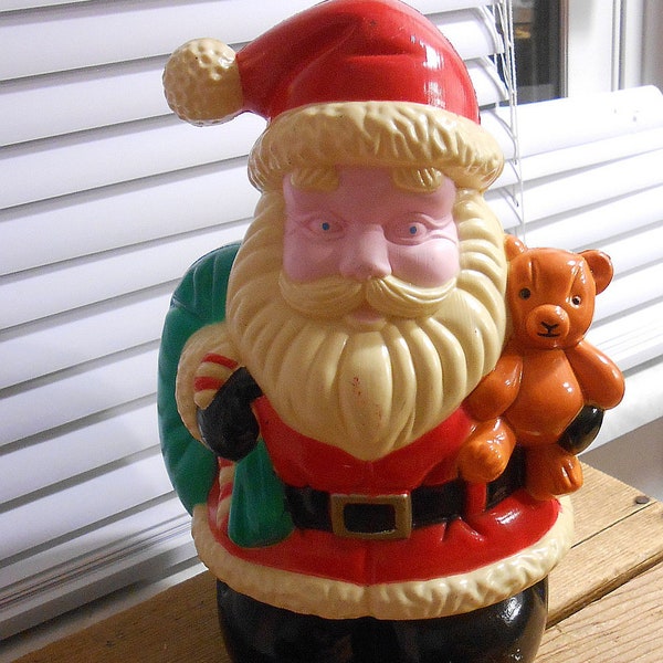 Antique Light up Santa - Etsy