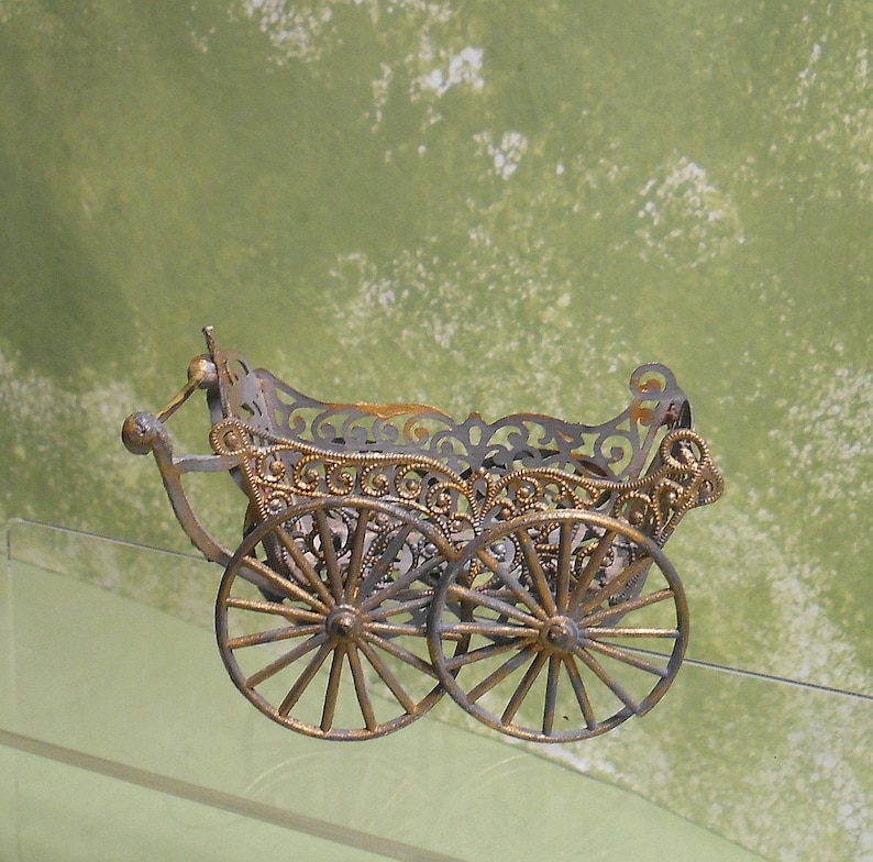 Victorian Germany Soft Filigree Metal Baby Carriage - Etsy