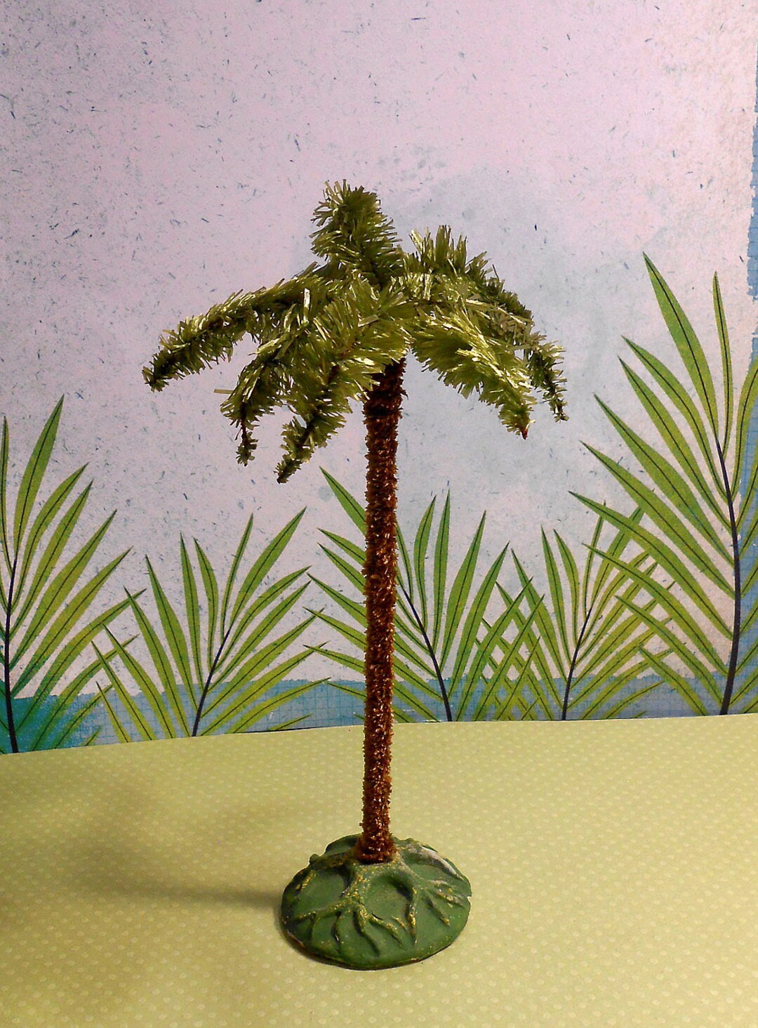 German Putz Palm Tree Nativity - Etsy