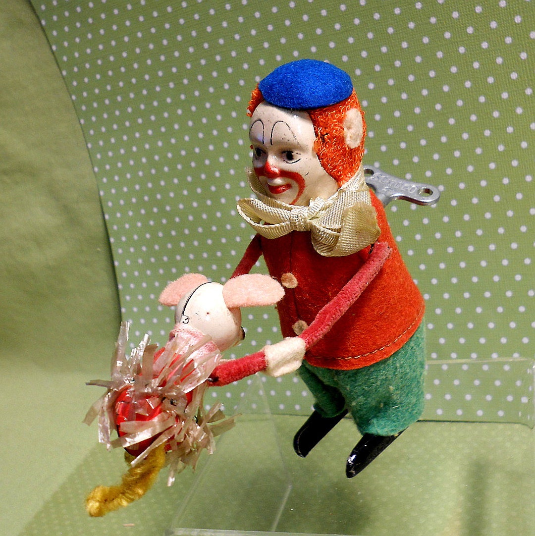 Vintage Schuco Clown and Mouse Dancing Windup Working,germany - Etsy