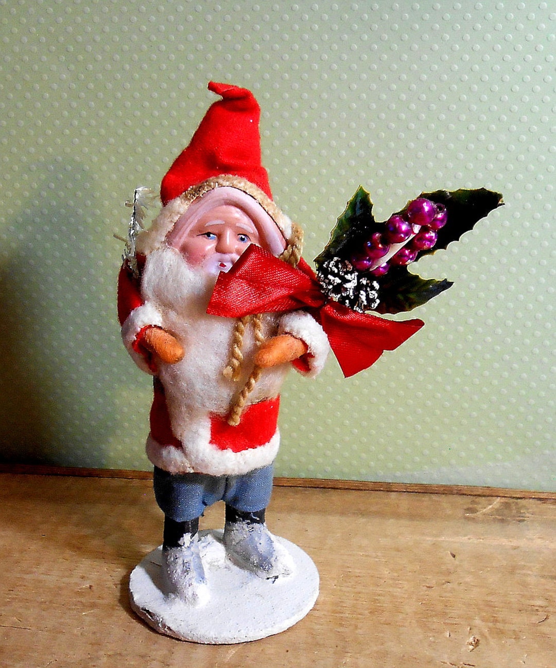 Vintage Japan Santa With a Celluloid Face - Etsy
