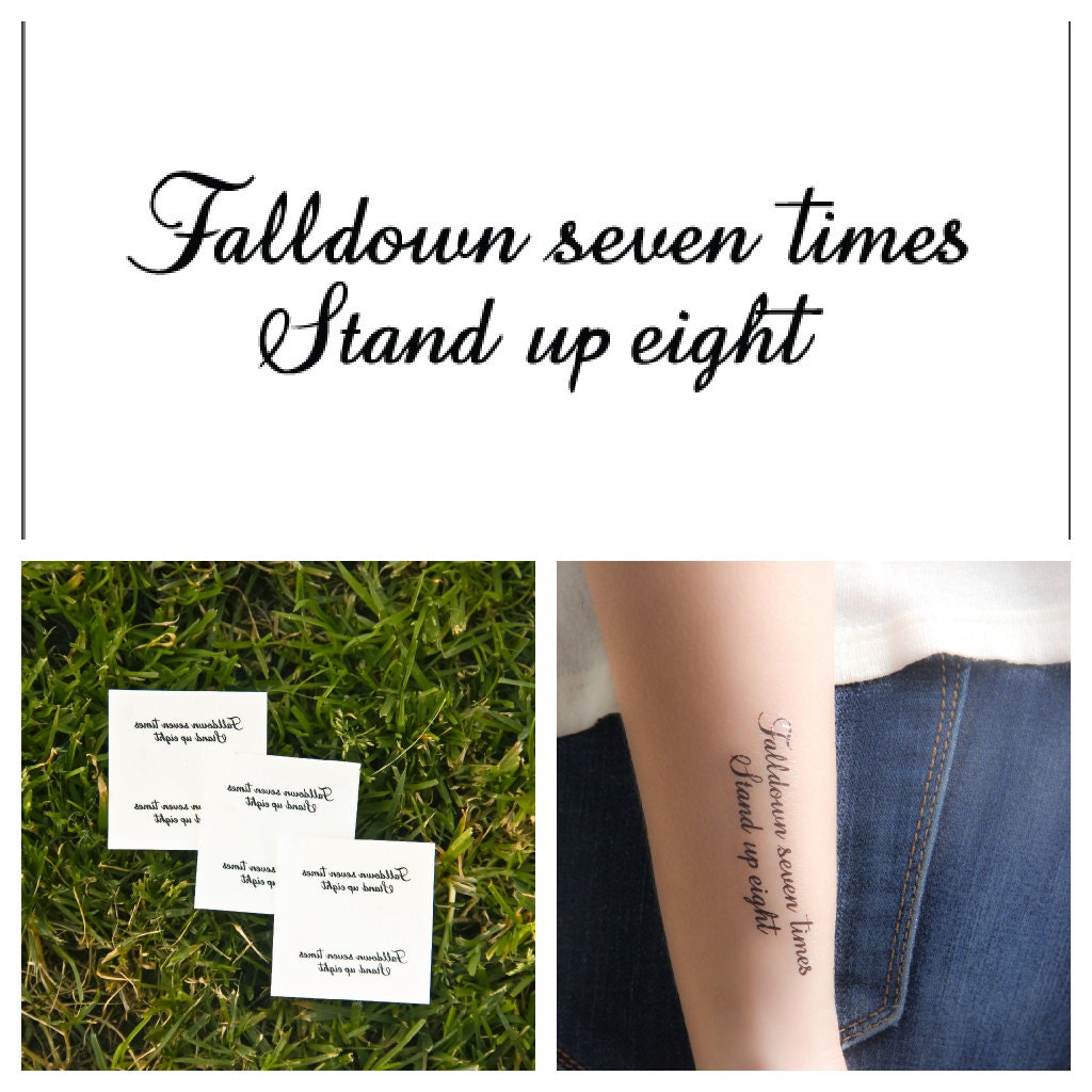 Stand for Something temporary tattoo Set of 2 | Etsy