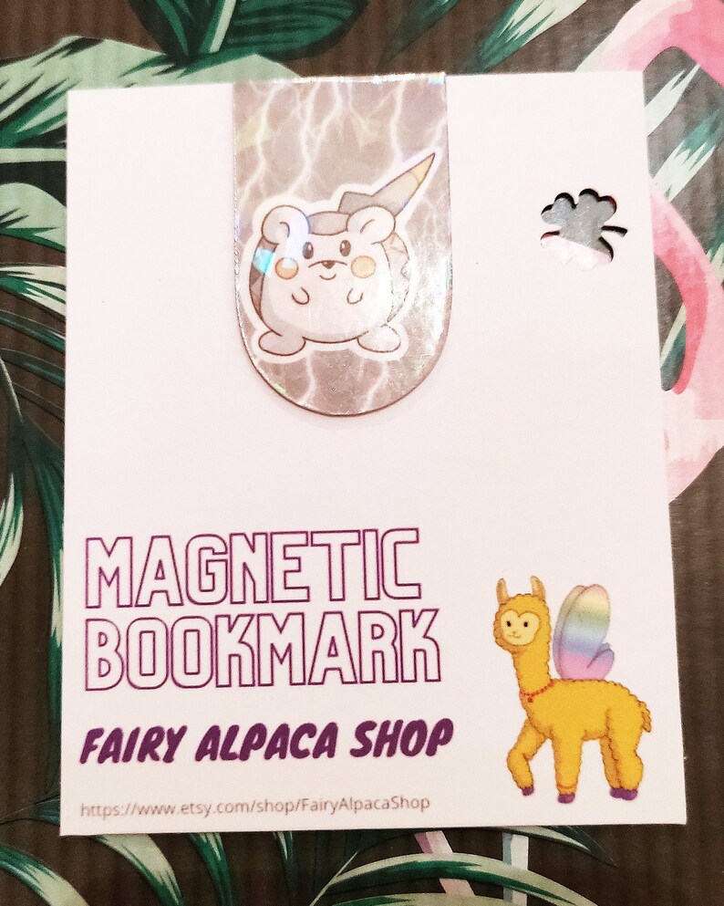 Pokemon Togedemaru Electric Mouse Magnet Bookmark Holographic - Etsy