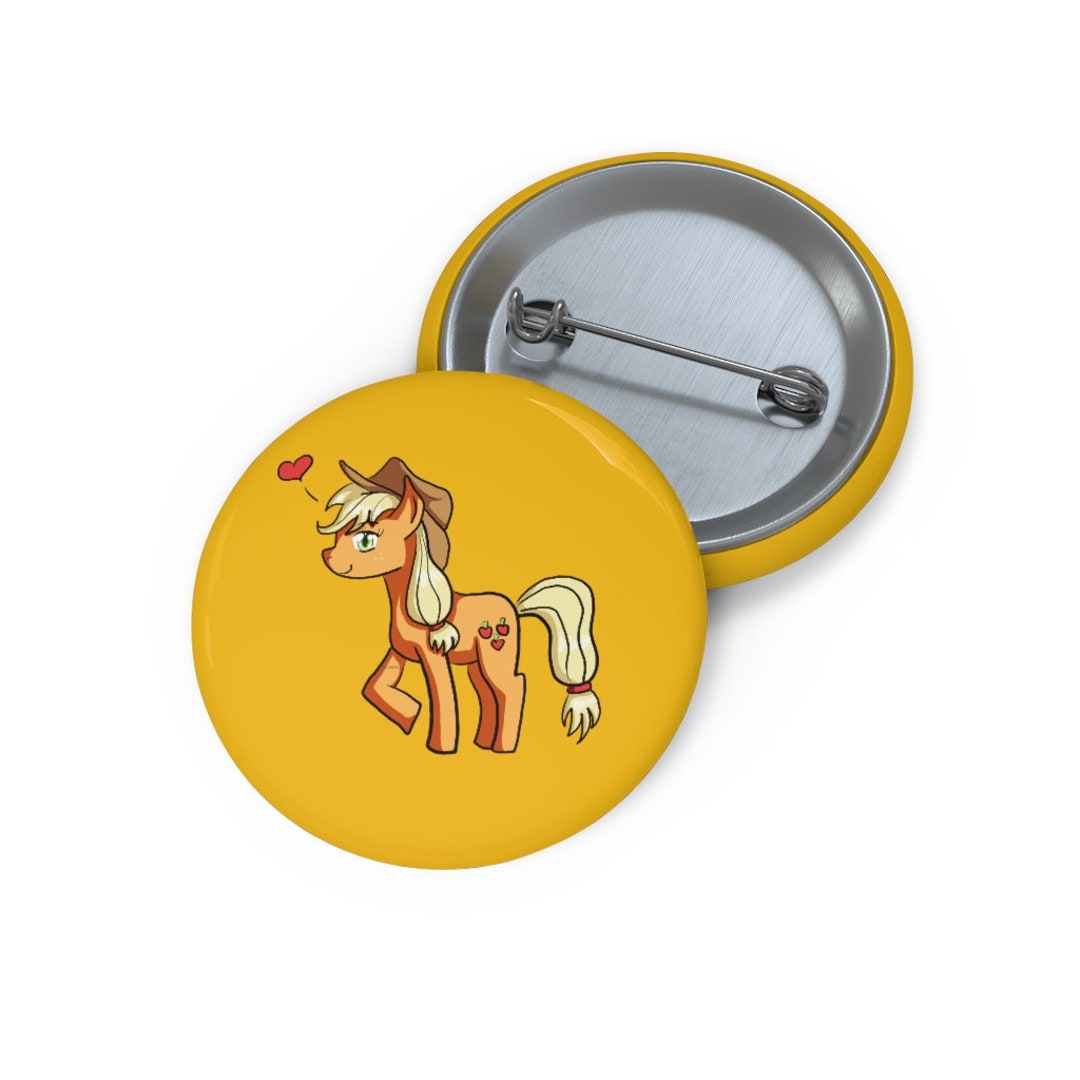 Applejack My Little Pony Button Pin Friendship is Magic Mlp Cute Kawaii ...
