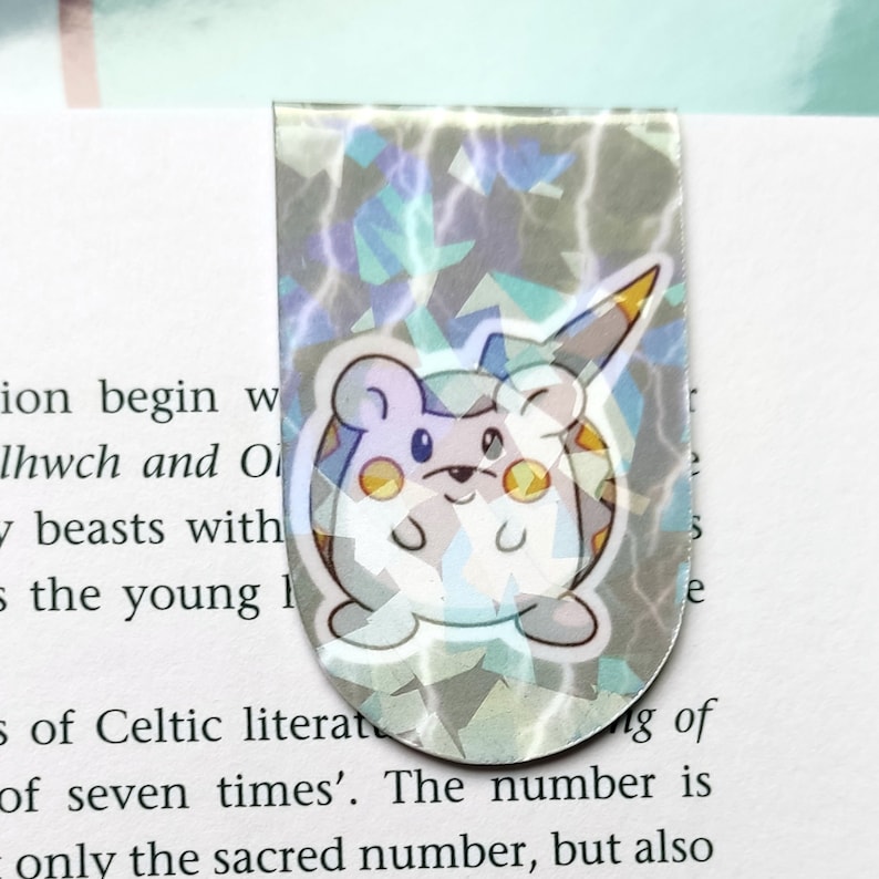 Pokemon Togedemaru Electric Mouse Magnet Bookmark Holographic - Etsy