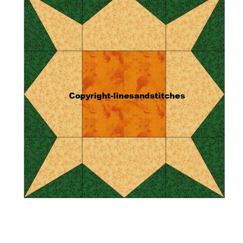 Daffodil Quilt Block - Etsy