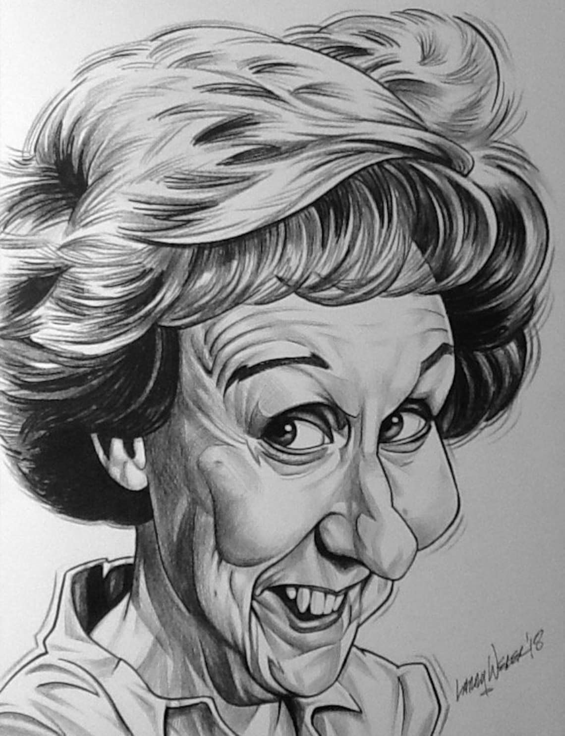 Archie and Edith Bunker Caricature Illustrations. - Etsy
